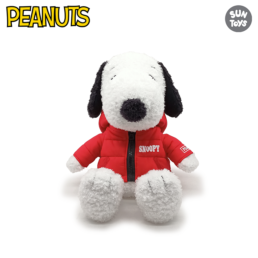 Peanuts 12" Xmas Sitting Snoopy Wearing Winter Jacket – Suntoys